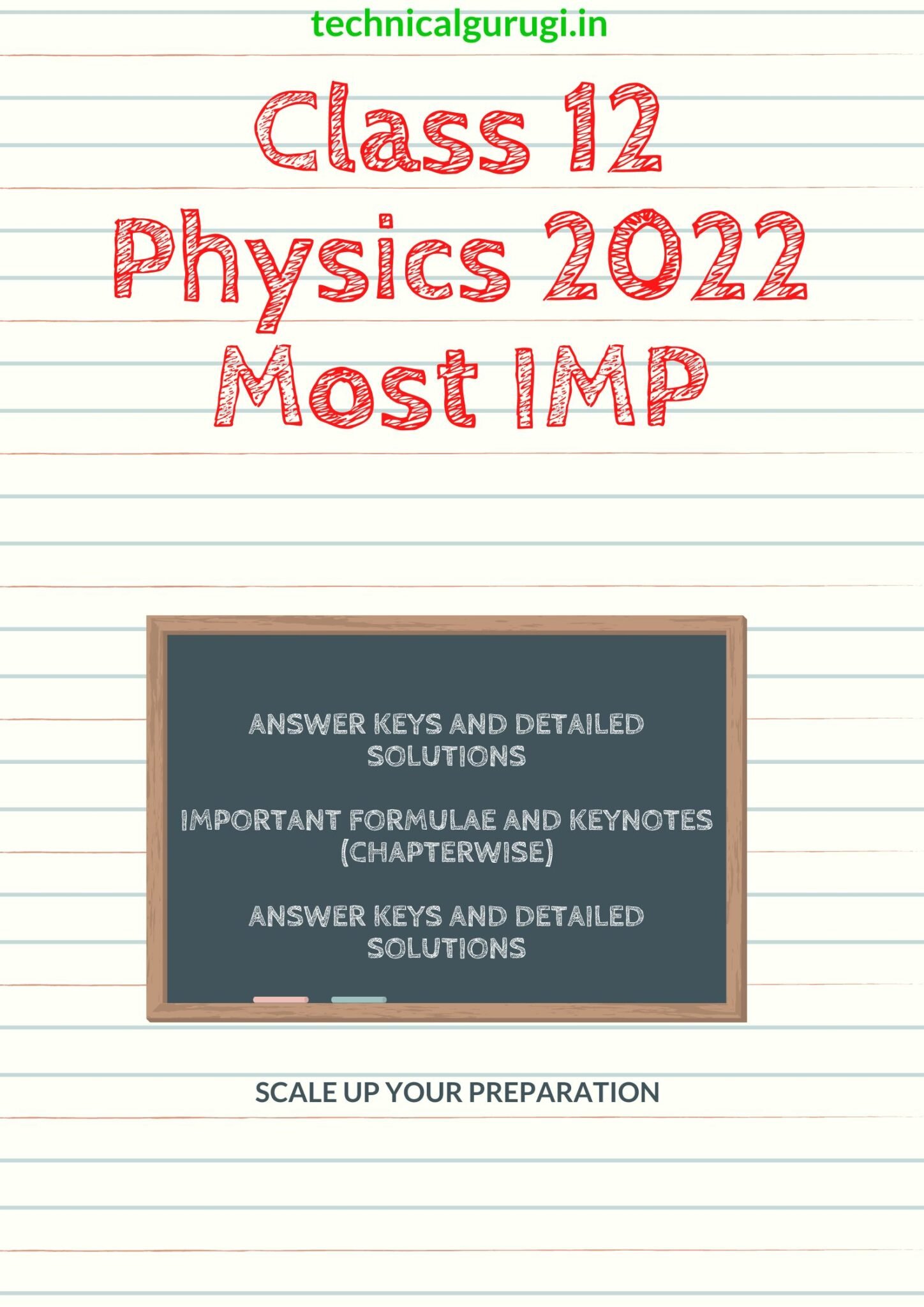 Class 12 Physics 2022 Most IMP - Technicalgurugi